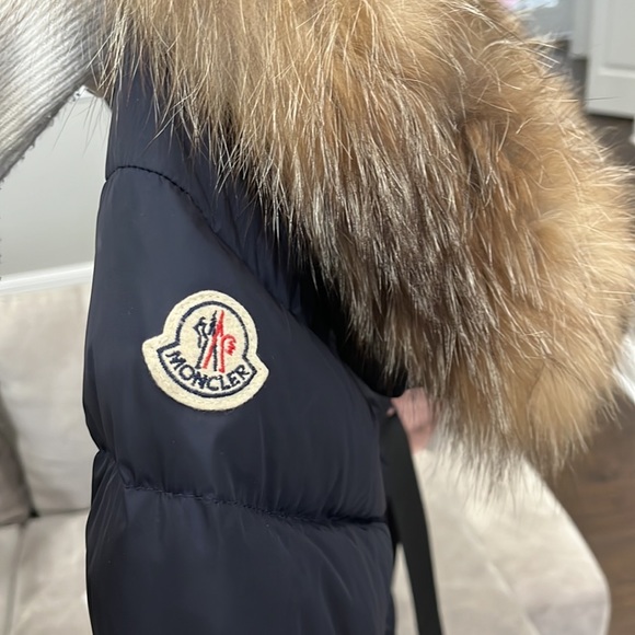 Moncler | Jackets & Coats | Blue Moncler Size 2 Jacket | Poshmark